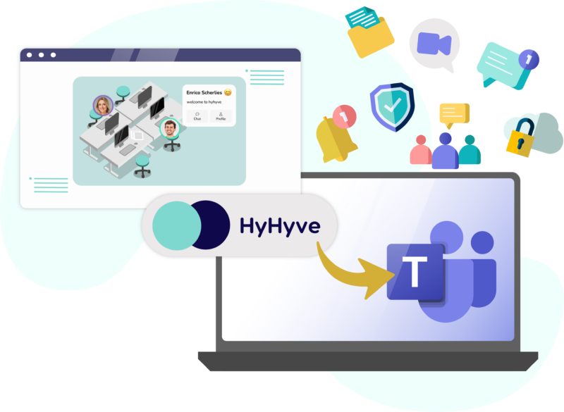 HyHyve for Microsoft Teams (Remote Work & Events) - HyHyve